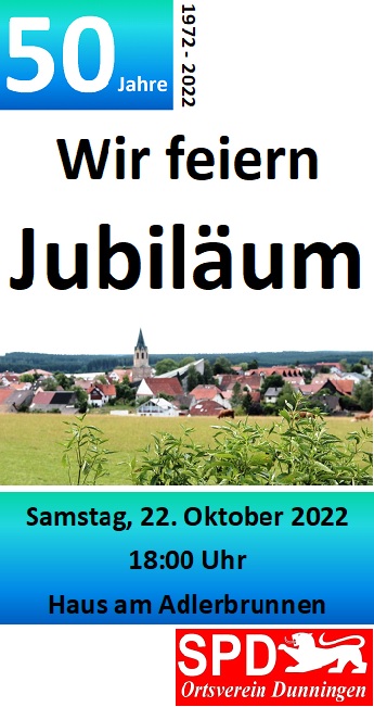 SPD-Ortsverein Dunningen feiert 50jähriges Jubiläum - SPD Oberndorf SPD-Ortsverein Dunningen feiert 50jähriges Jubiläum - SPD Oberndorf